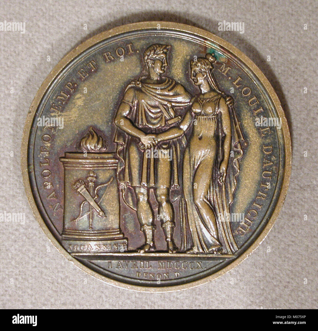 This artwork depicts the wedding of Napoleon and Marie-Louise, a ...