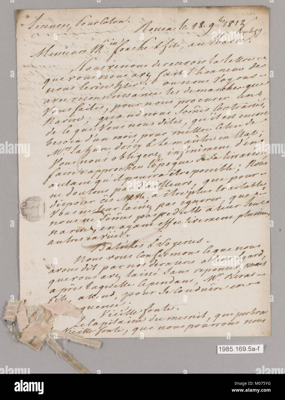 This letter, part of a historical collection, offers a glimpse into the ...
