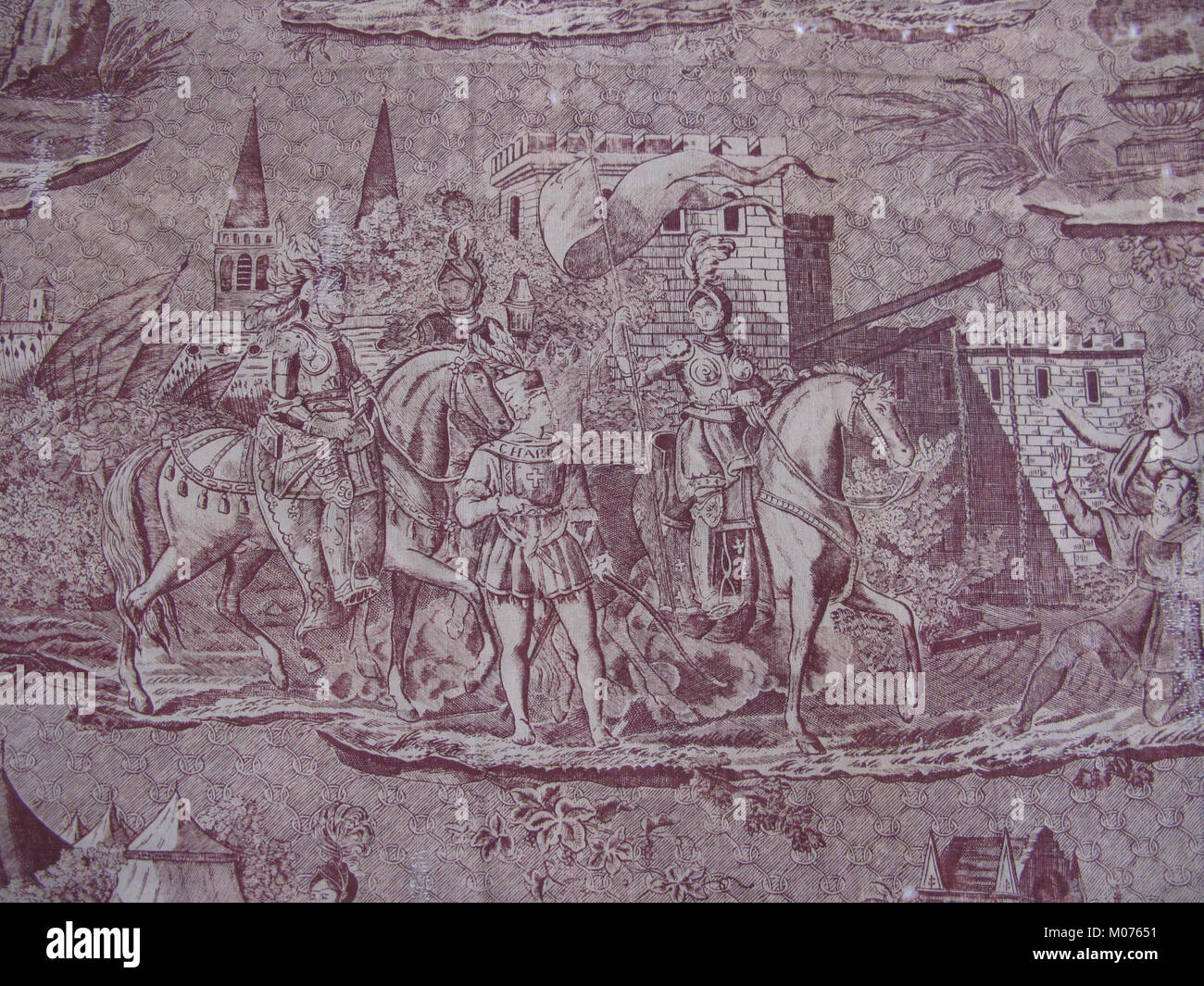 This artwork depicts Joan of Arc, one of the most iconic figures in ...