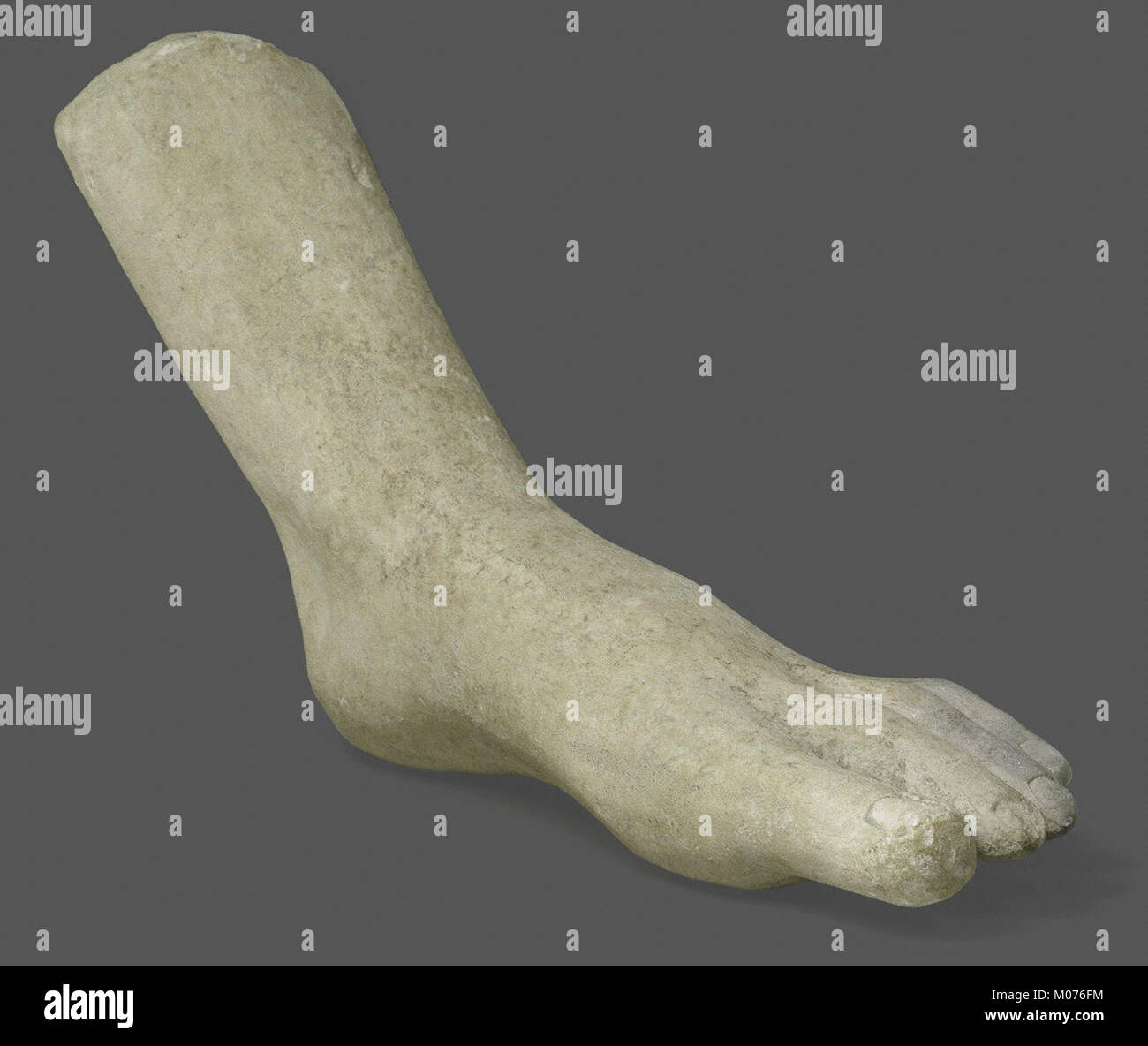 Limestone lower left leg MET GR597 Stock Photo - Alamy