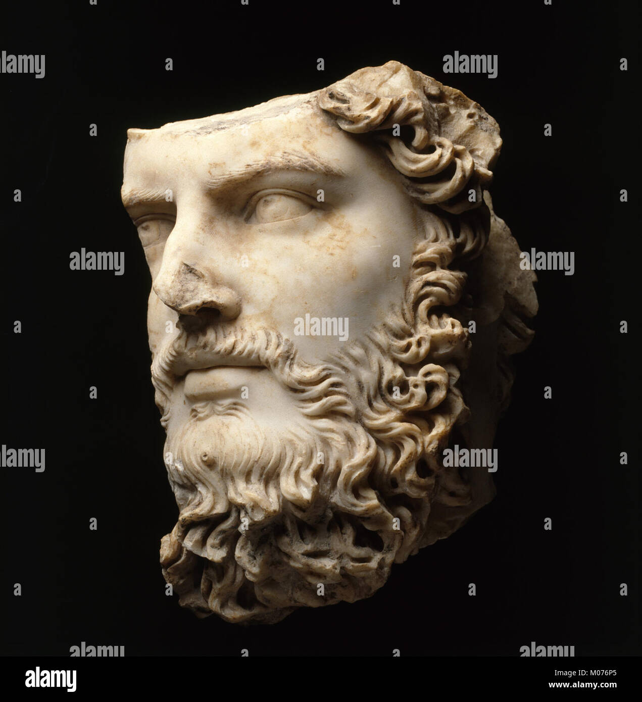 This marble portrait of Lucius Verus, a Roman co-emperor, captures the ...