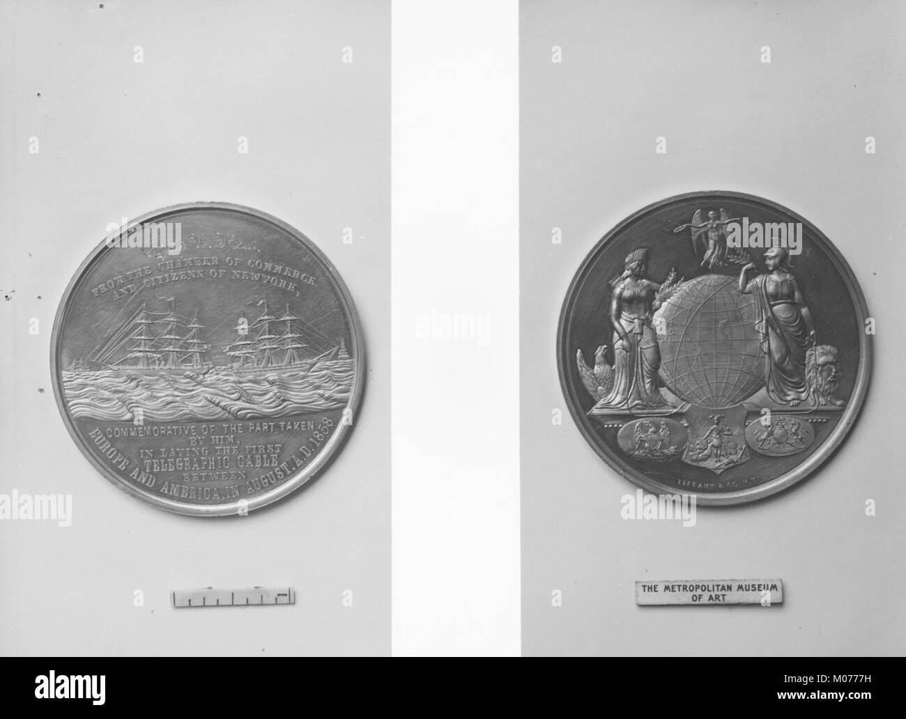 This historical medal is an example of fine metalwork, possibly ...