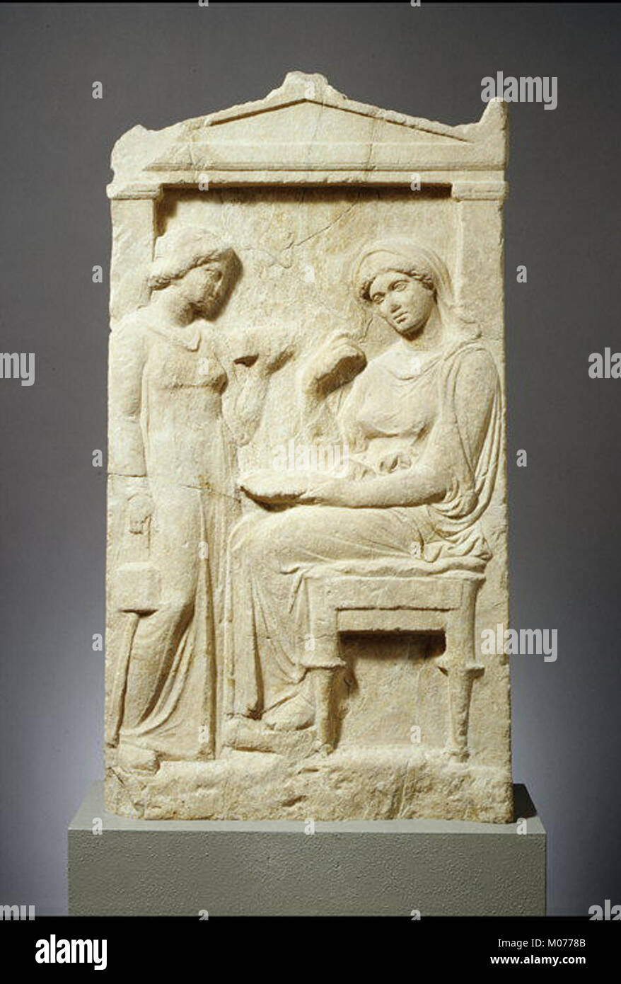 Ancient greek grave marker hi-res stock photography and images - Alamy