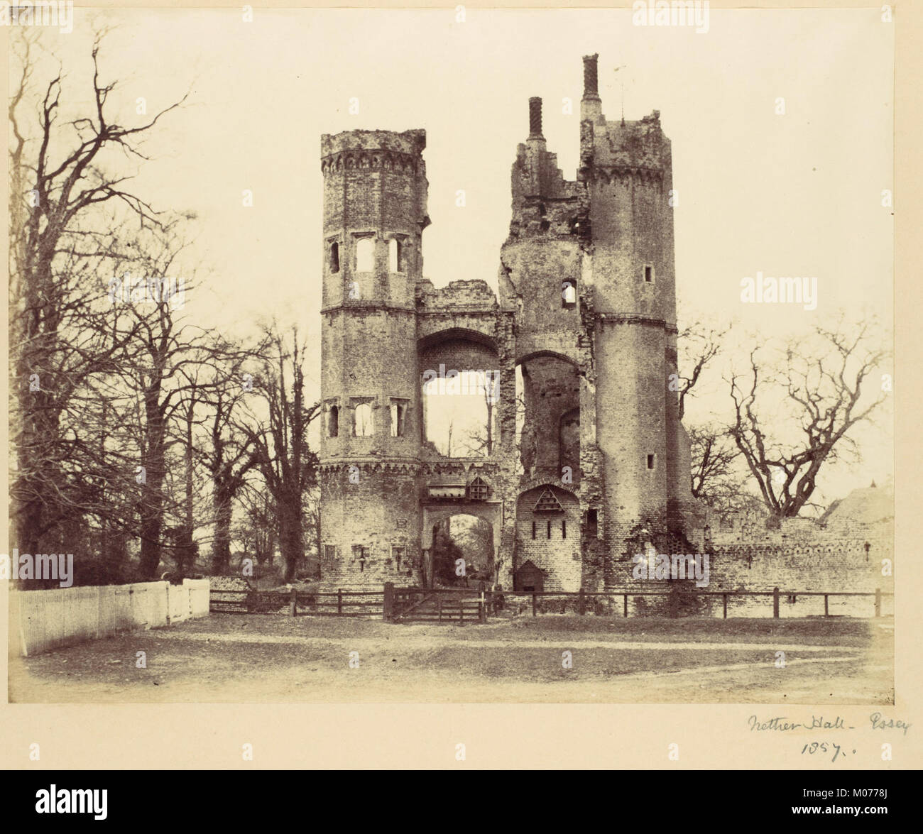 Nether Hall is a historical structure, and its image or representation ...