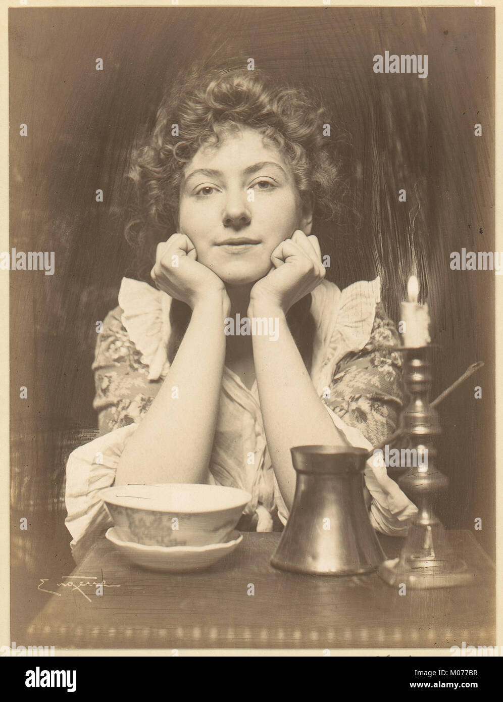 Lydia Leslie Lydie - Candlestick MET DP72078 Stock Photo - Alamy