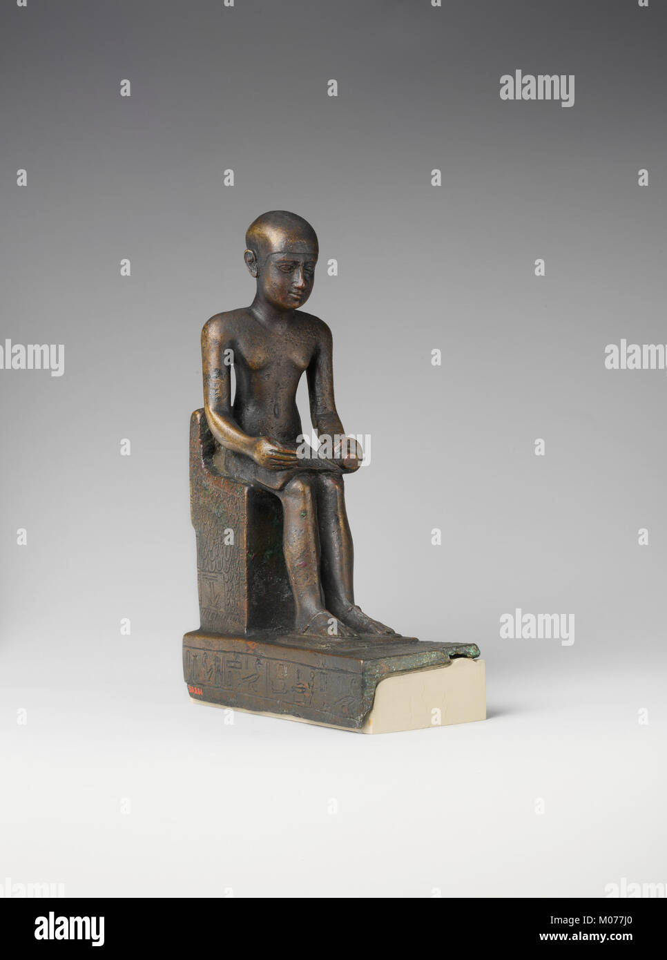 This artwork titled 'Imhotep' depicts the ancient Egyptian figure of ...