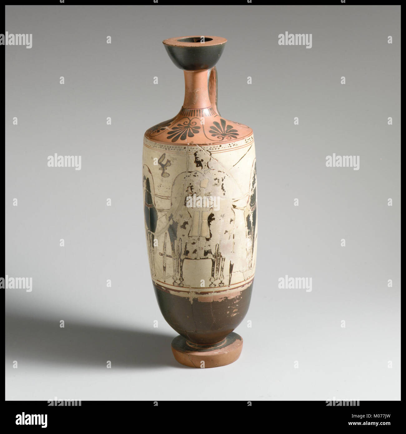 A lekythos, an ancient Greek ceramic vessel, part of The Met collection ...