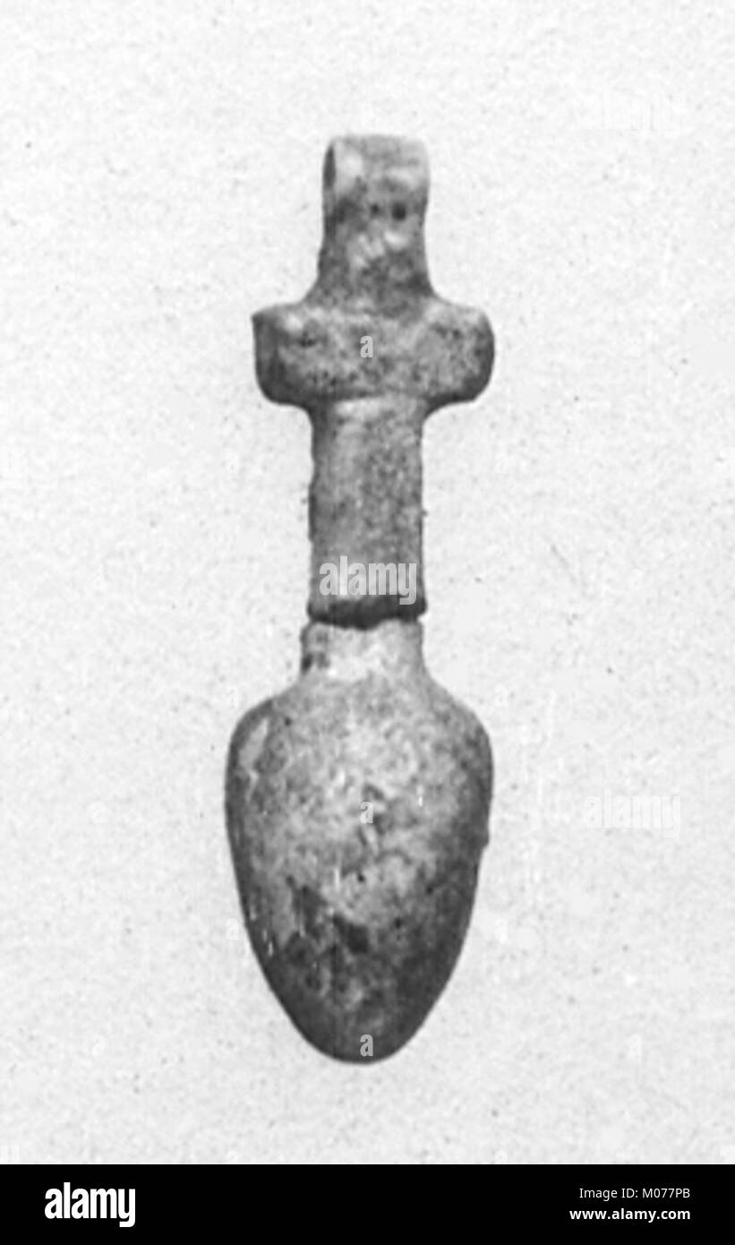 This ancient Egyptian amulet, bearing the inscription 'Nefer,' meaning ...