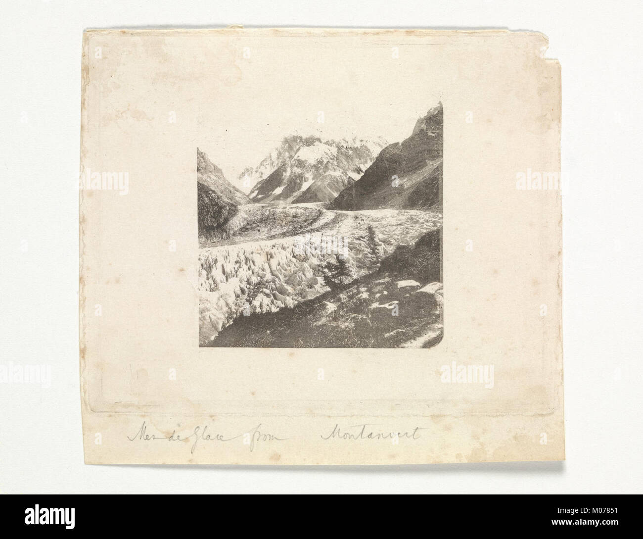 Mer de Glace from Montanvert MET DP339360 Stock Photo - Alamy