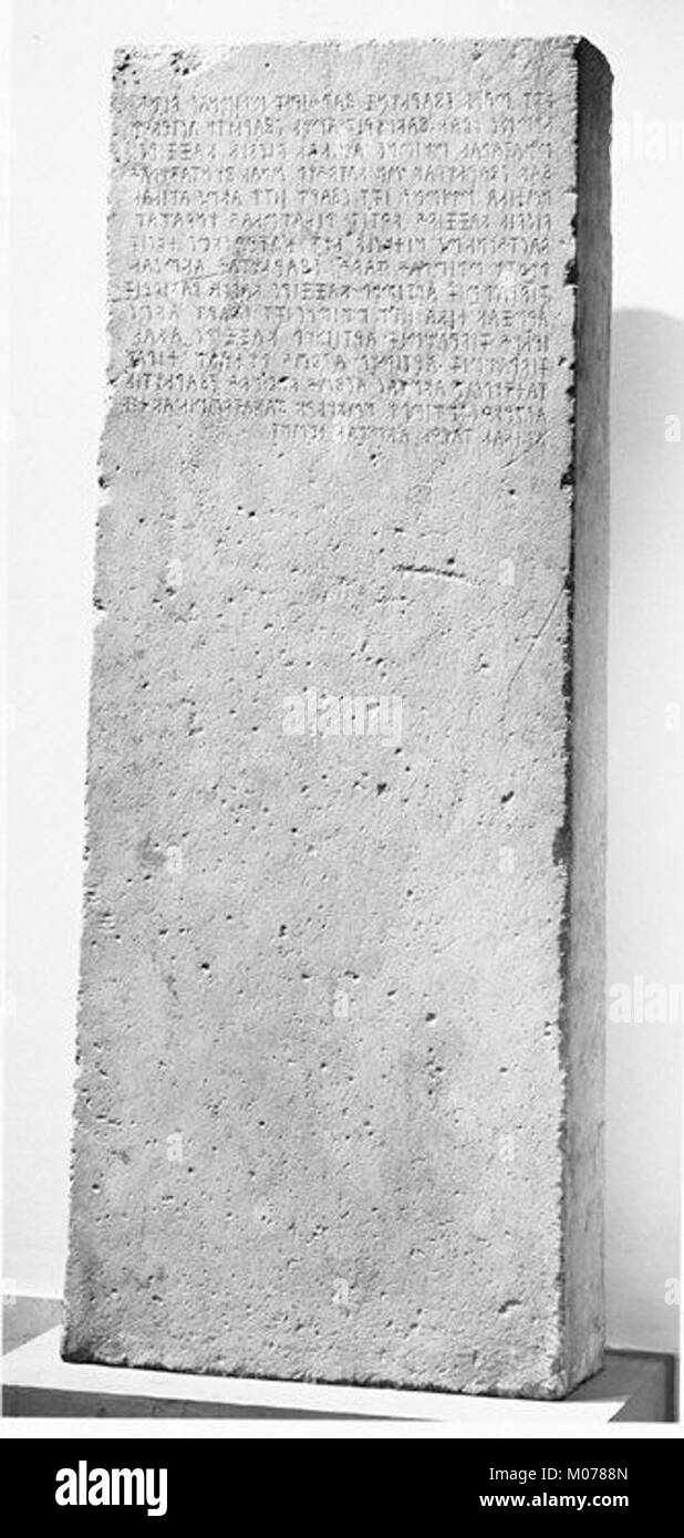 This marble stele with a Lydian inscription, MET 187371, is an ancient ...