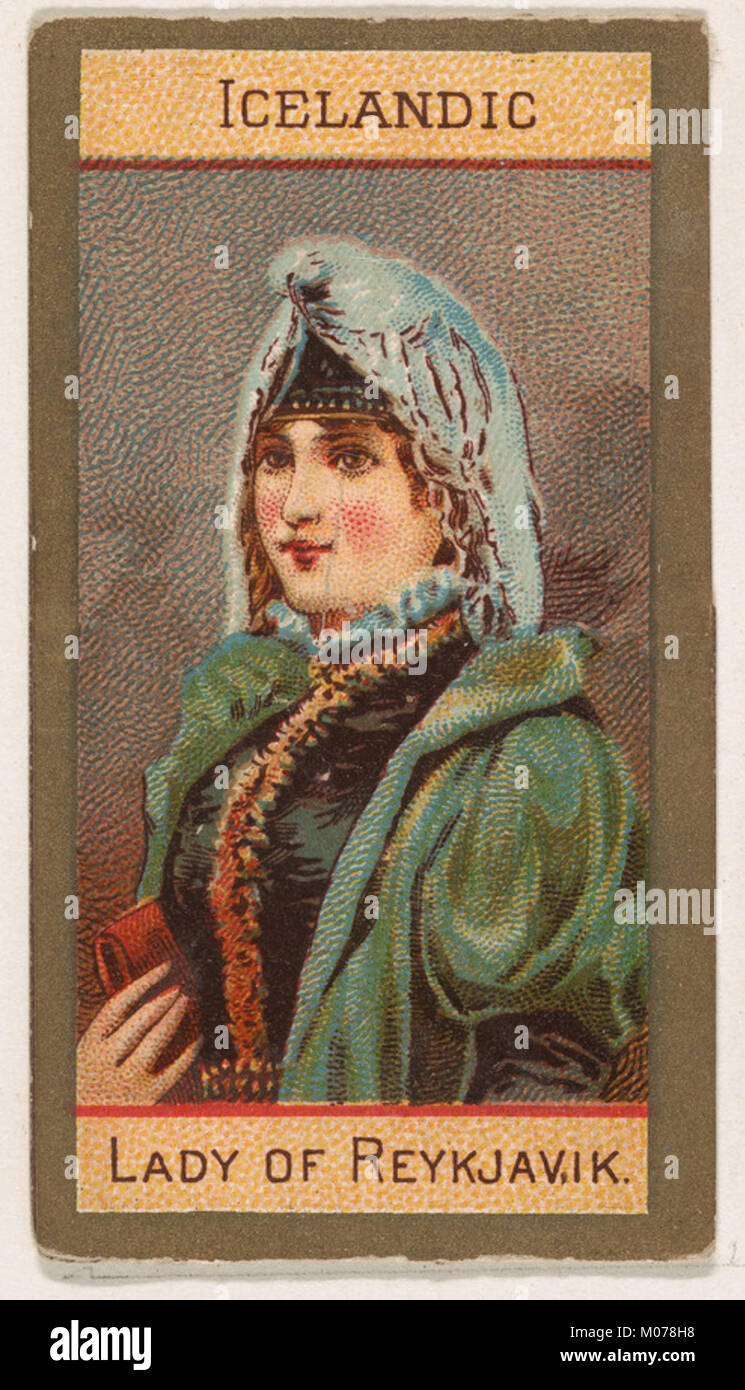 Icelandic, Lady of Reykjavik, from Types of Nationalities (N240) issued ...