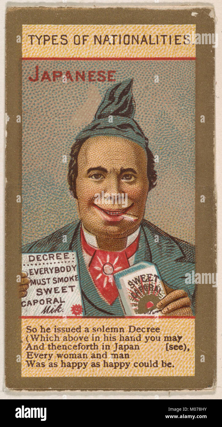 This image of 'Japanese' is part of the 'Types of Nationalities' series ...