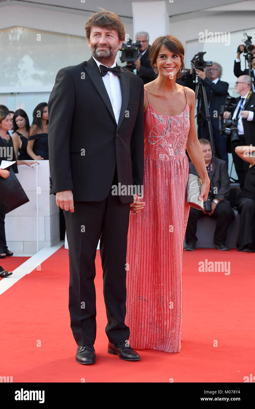 Dario Franceschini and Michela Di Biase attend the Opening ceremony and ...