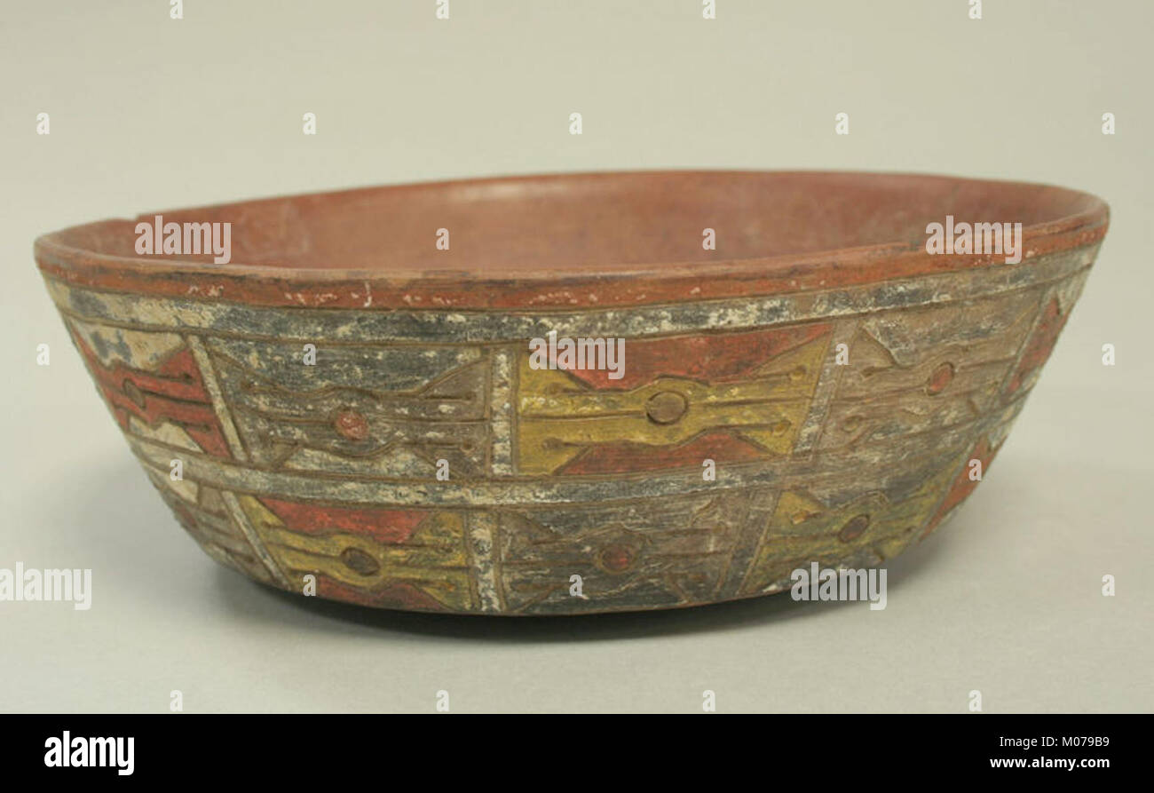 An incised painted bowl featuring detailed designs, offering insight ...