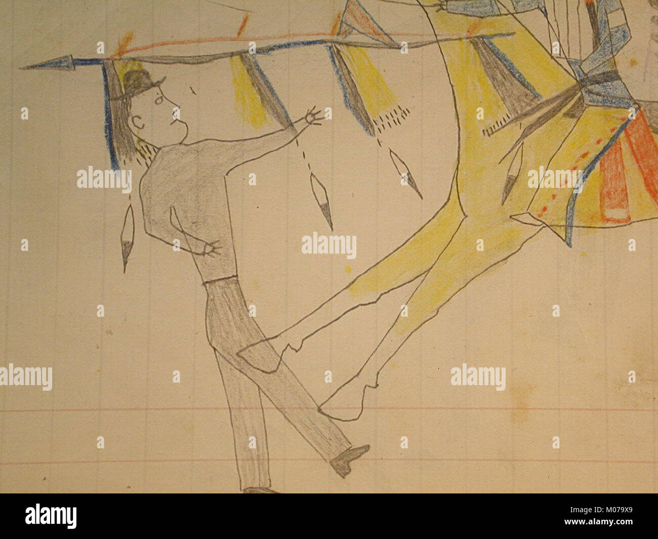 This item represents an Indian counting coup, a ceremonial practice ...