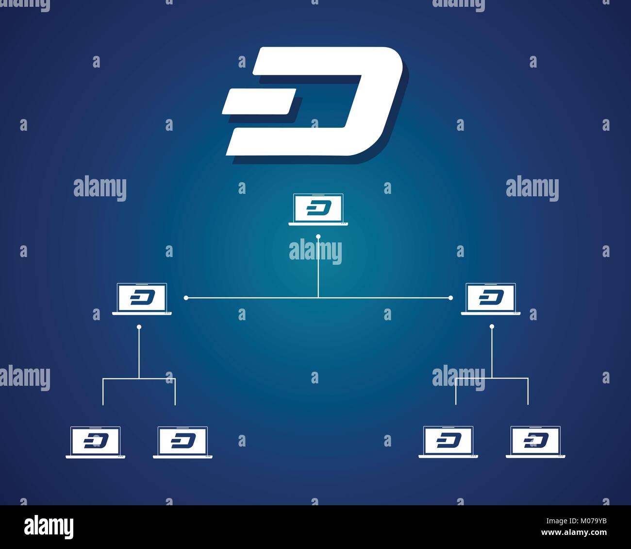 Dash blockchain background collection design Stock Vector Image & Art ...