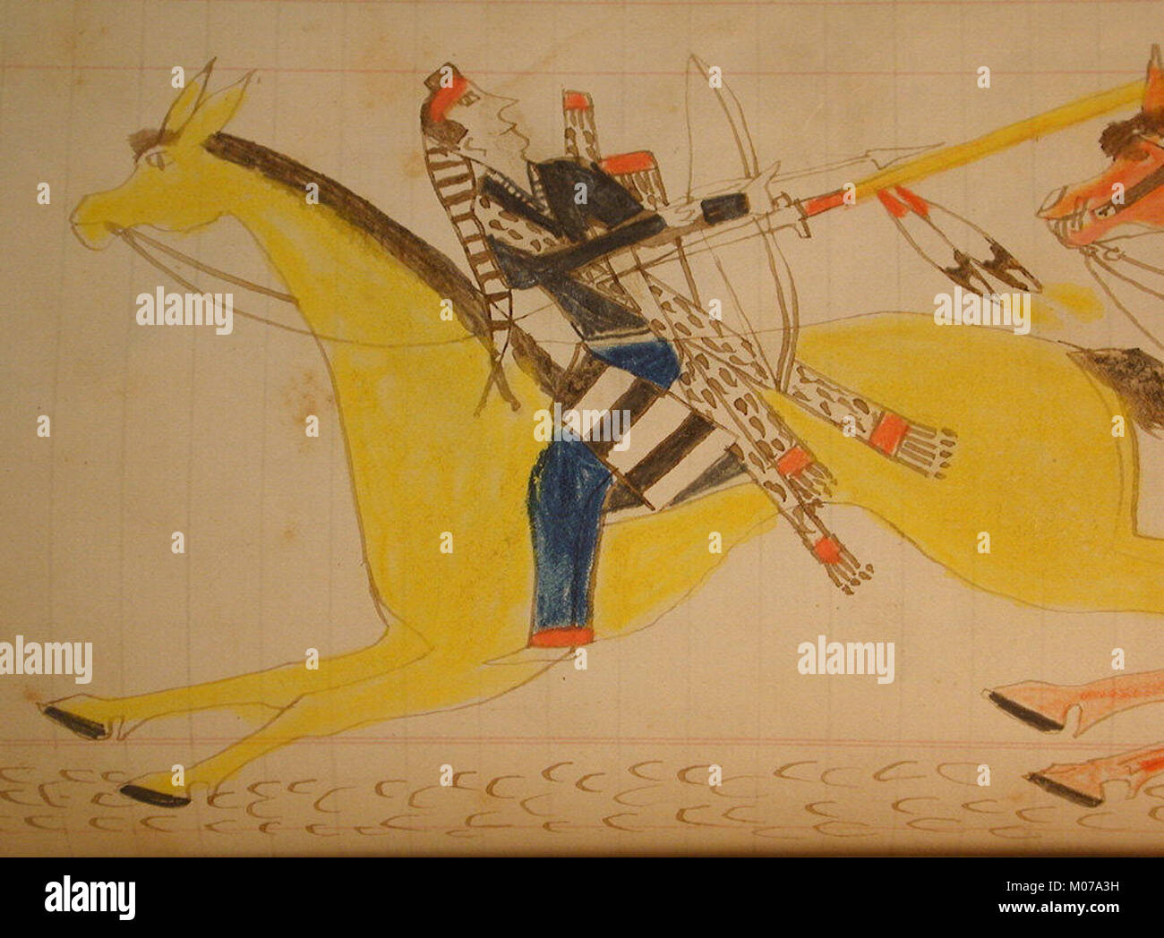 This ledger drawing, housed in the MET collection, provides a detailed ...