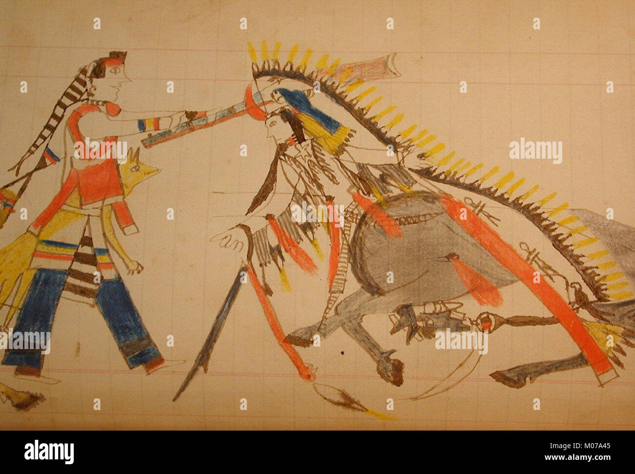 A detailed ledger drawing from the MET collection, representing ...