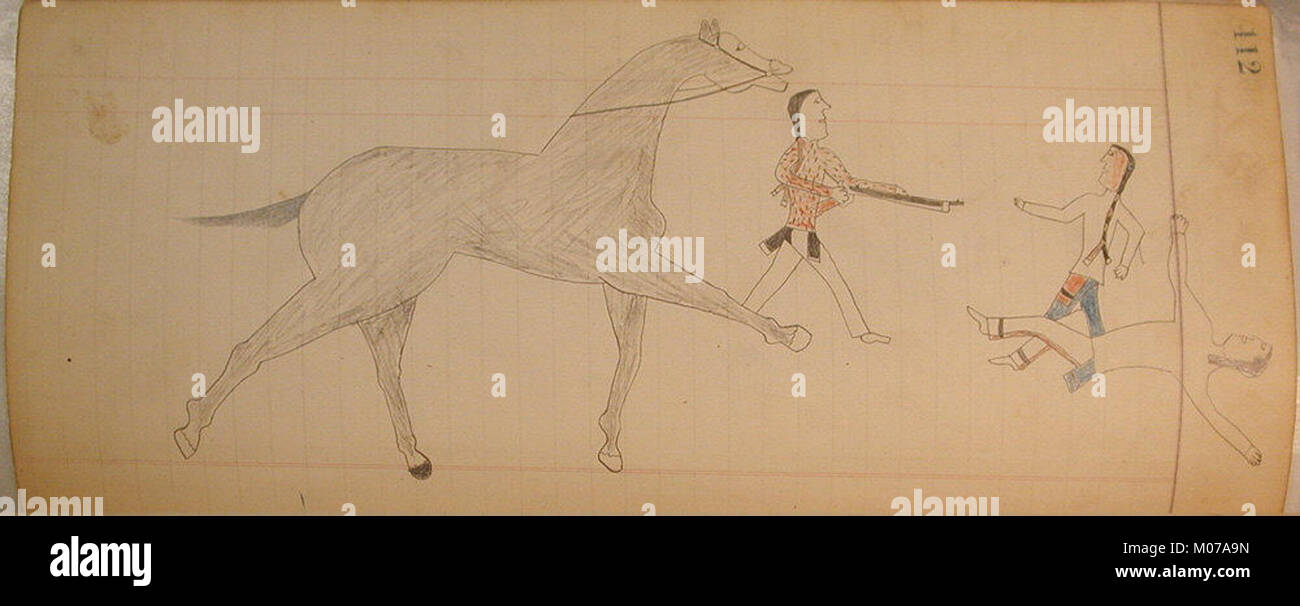Ledger Drawing MET page112 Stock Photo - Alamy