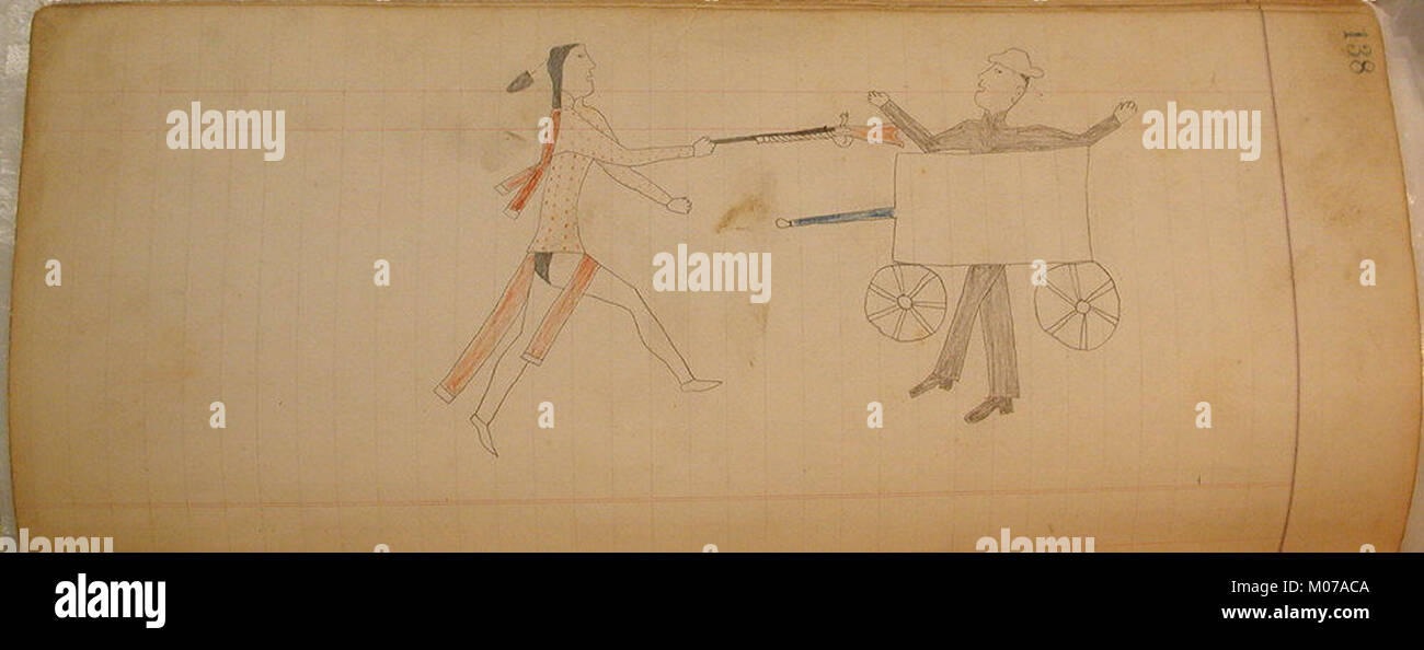A ledger drawing, part of the Metropolitan Museum of Art's collection ...
