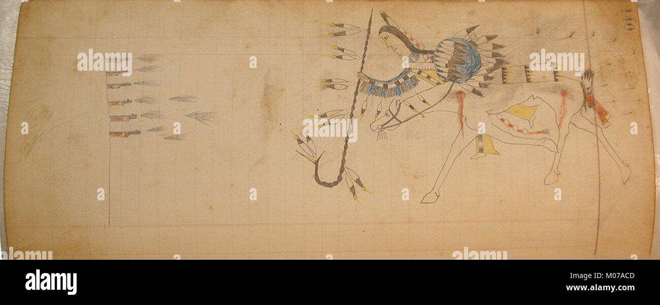 A ledger drawing showing sketches and records, illustrating ...