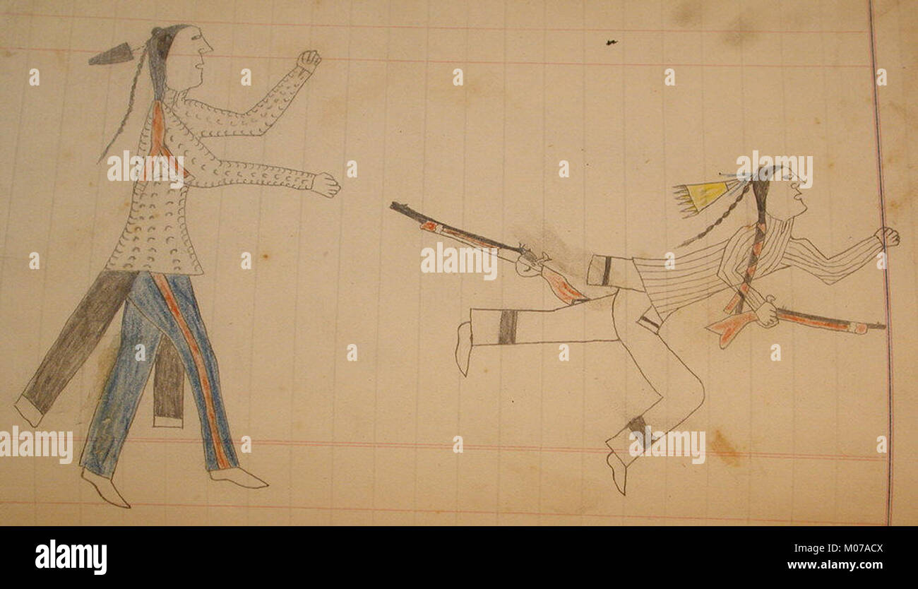 This ledger drawing presents a detailed page, illustrating figures or ...