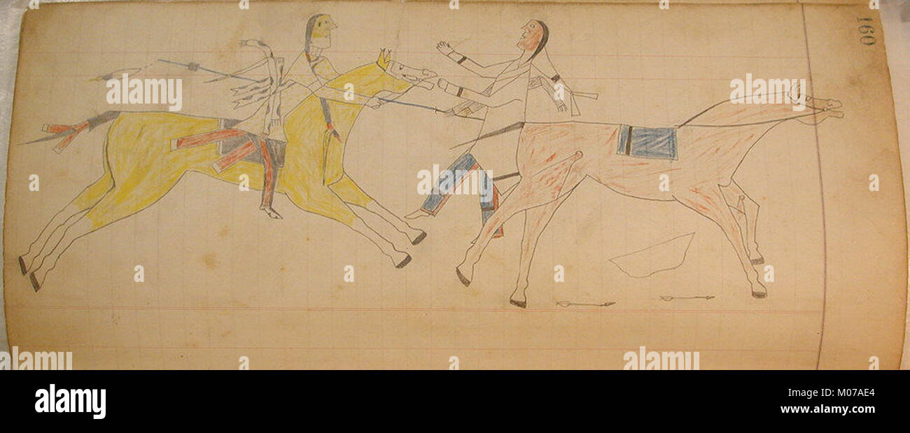 This ledger drawing from the MET collection features a detailed ...