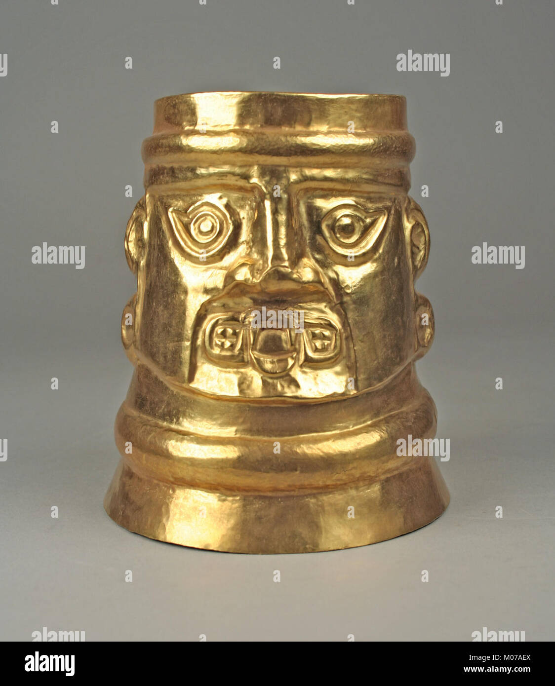 Inverse-Face Beaker with inverted human face motif, illustrating ...
