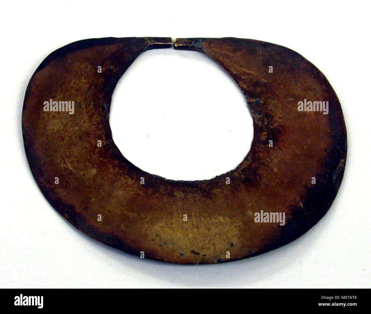 This nose ornament from an ancient culture was worn as personal ...