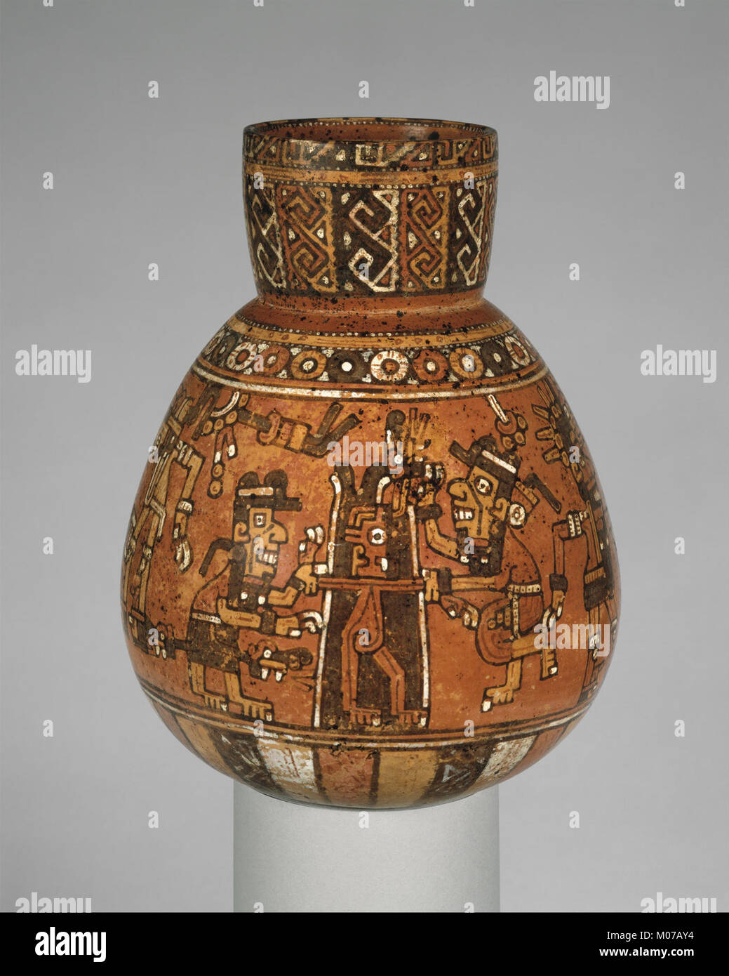 Jar with Ritual Scene MET DT6825 Stock Photo - Alamy