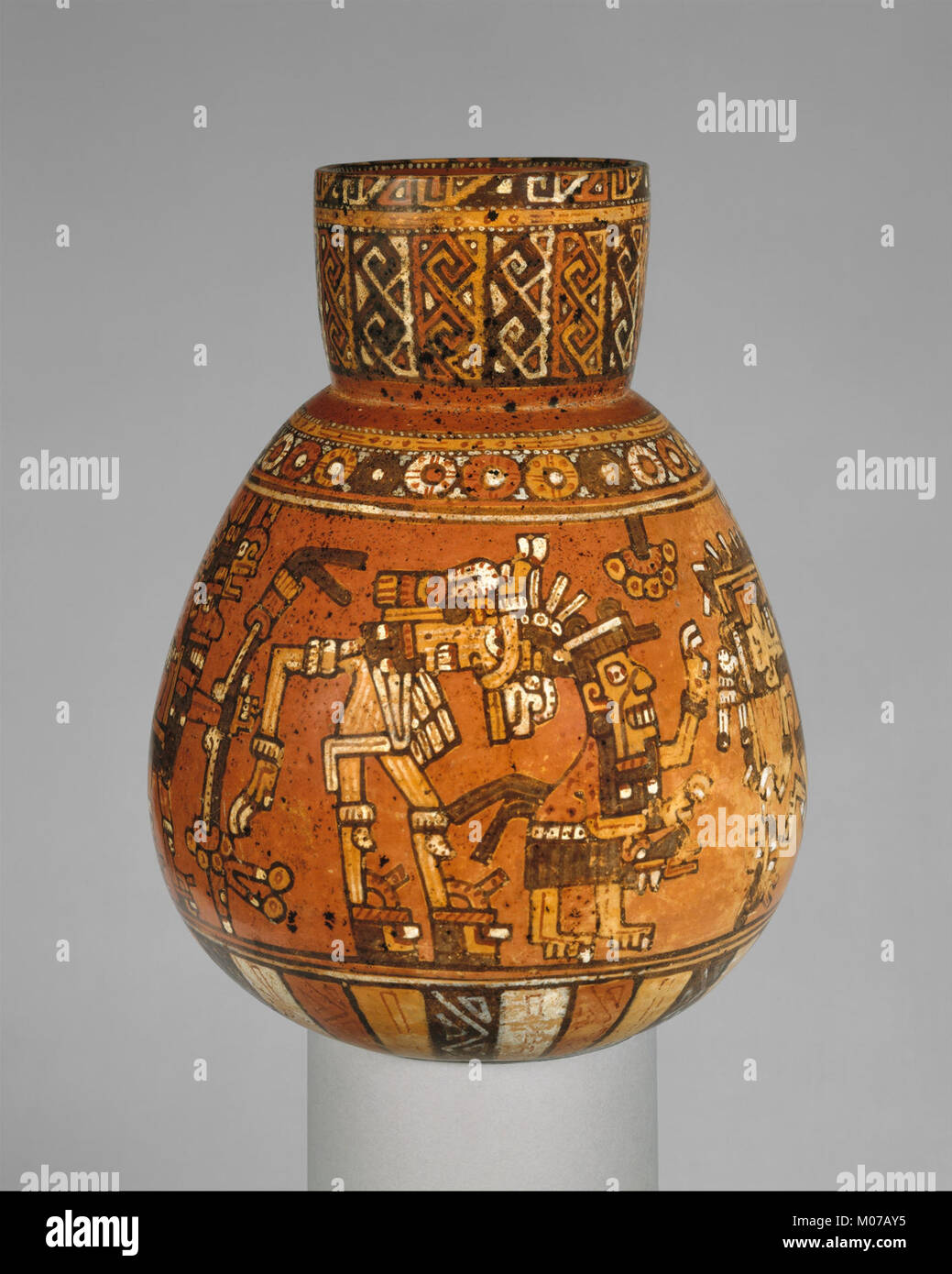 Jar with Ritual Scene MET DT6826 Stock Photo - Alamy