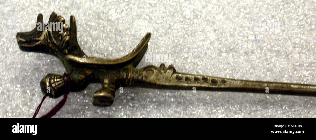 A lime dipper or pin, an object used historically to retrieve limes or ...