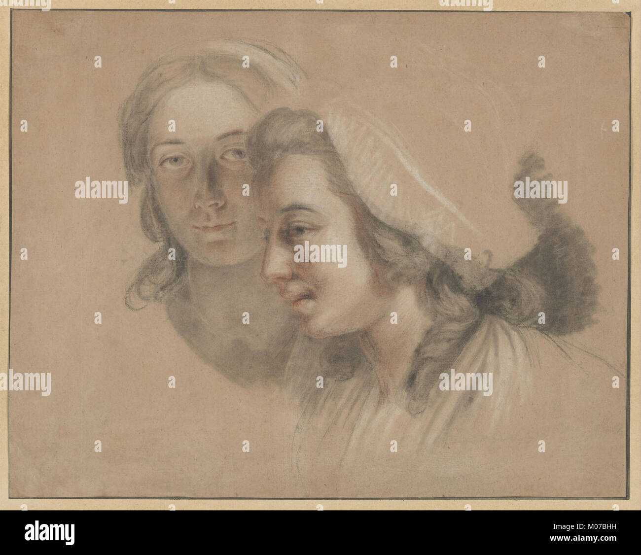 A portrait featuring Marie Gabrielle Capet and Marie Marguerite ...