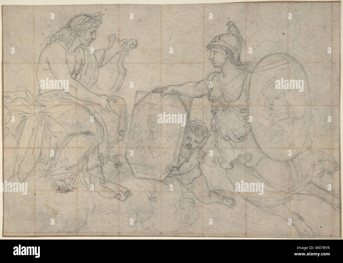 Minerva Presenting Two Portraits High Resolution Stock Photography and ...