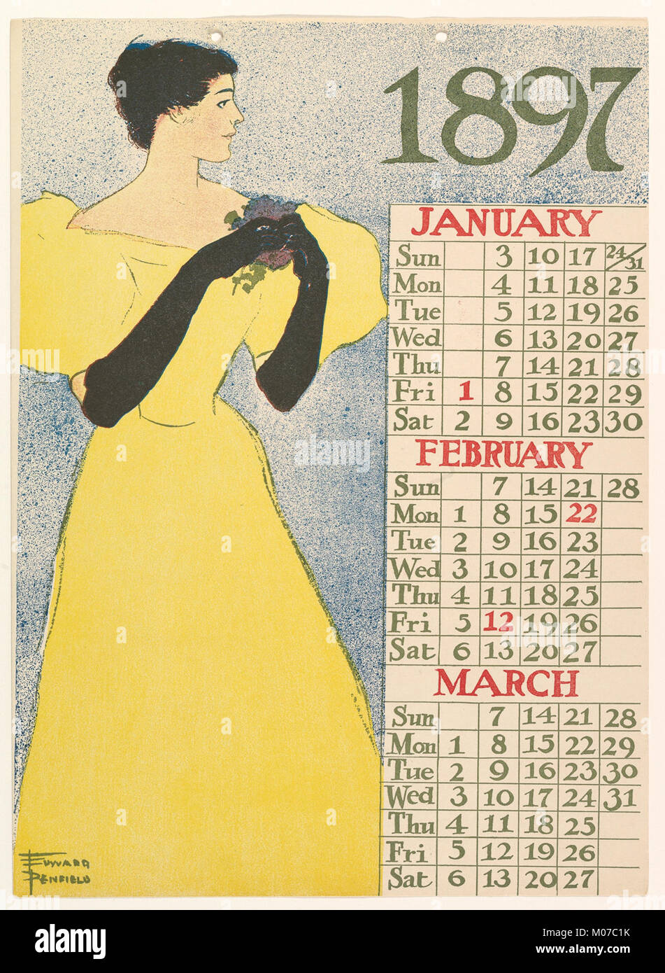 January, February, March 1897 MET DP823835 Stock Photo - Alamy