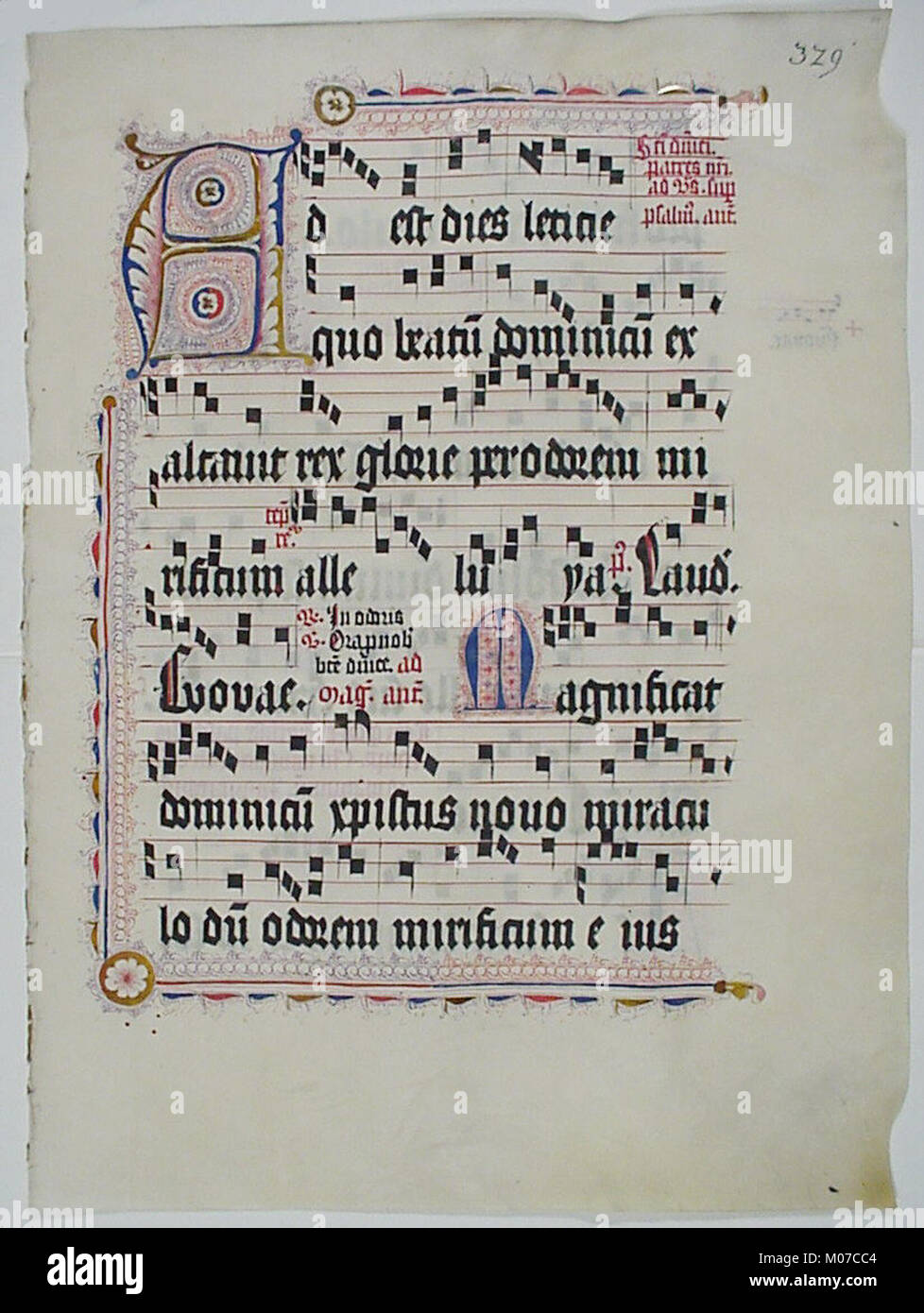 This manuscript leaf with an illuminated initial 'A' comes from a ...