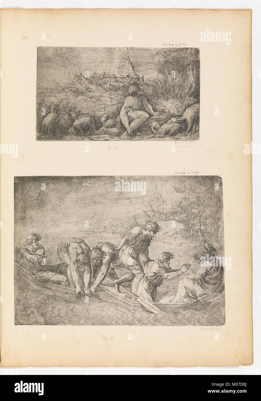 This artwork titled *Moses and the Burning Bush*, part of The ...