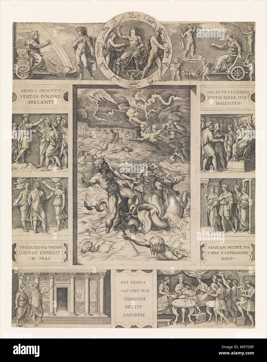 Neptune calming the tempest hi-res stock photography and images - Alamy