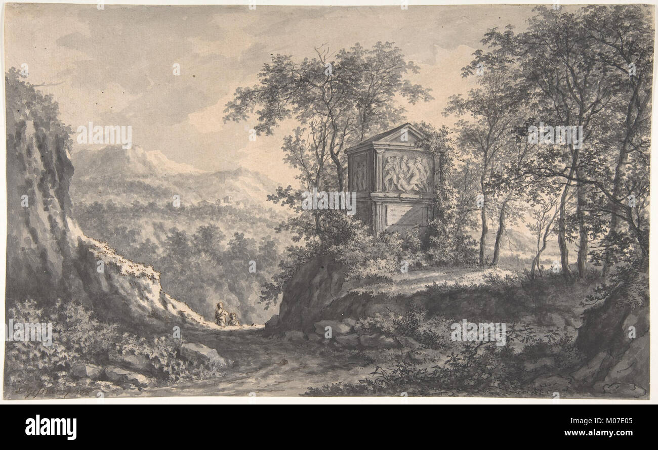 Ancient scene depicts two figures hi-res stock photography and images ...