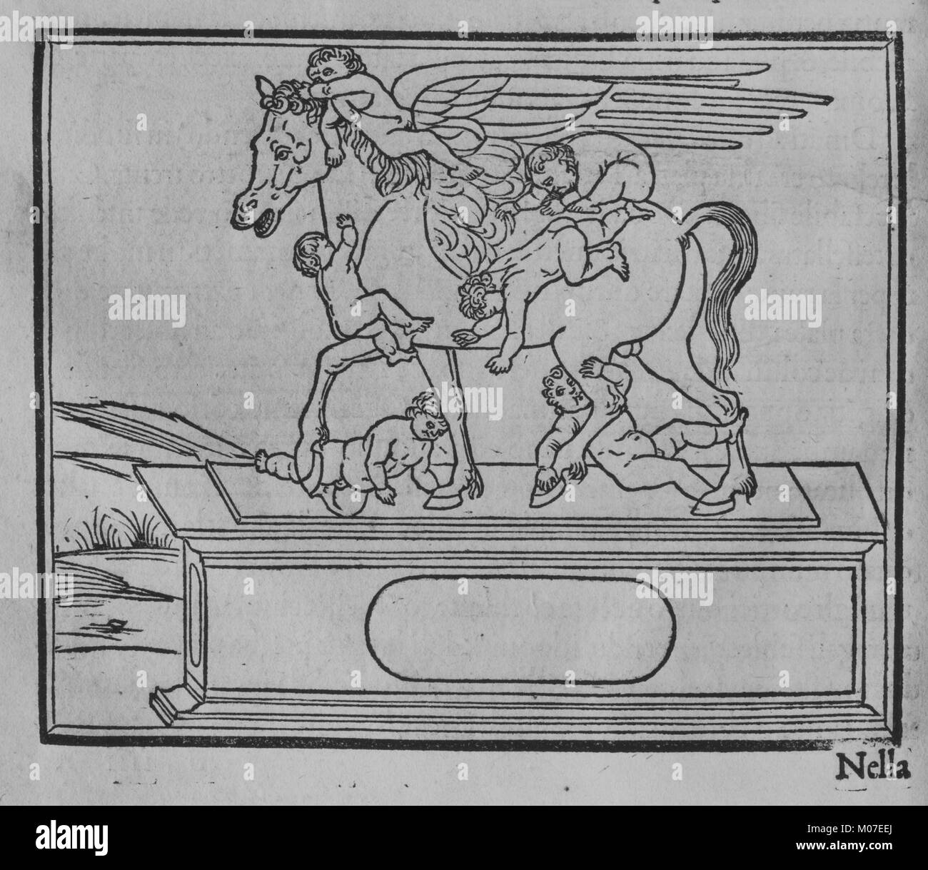 This artwork, *La Grande Danse Macabre*, depicts the allegorical Dance ...