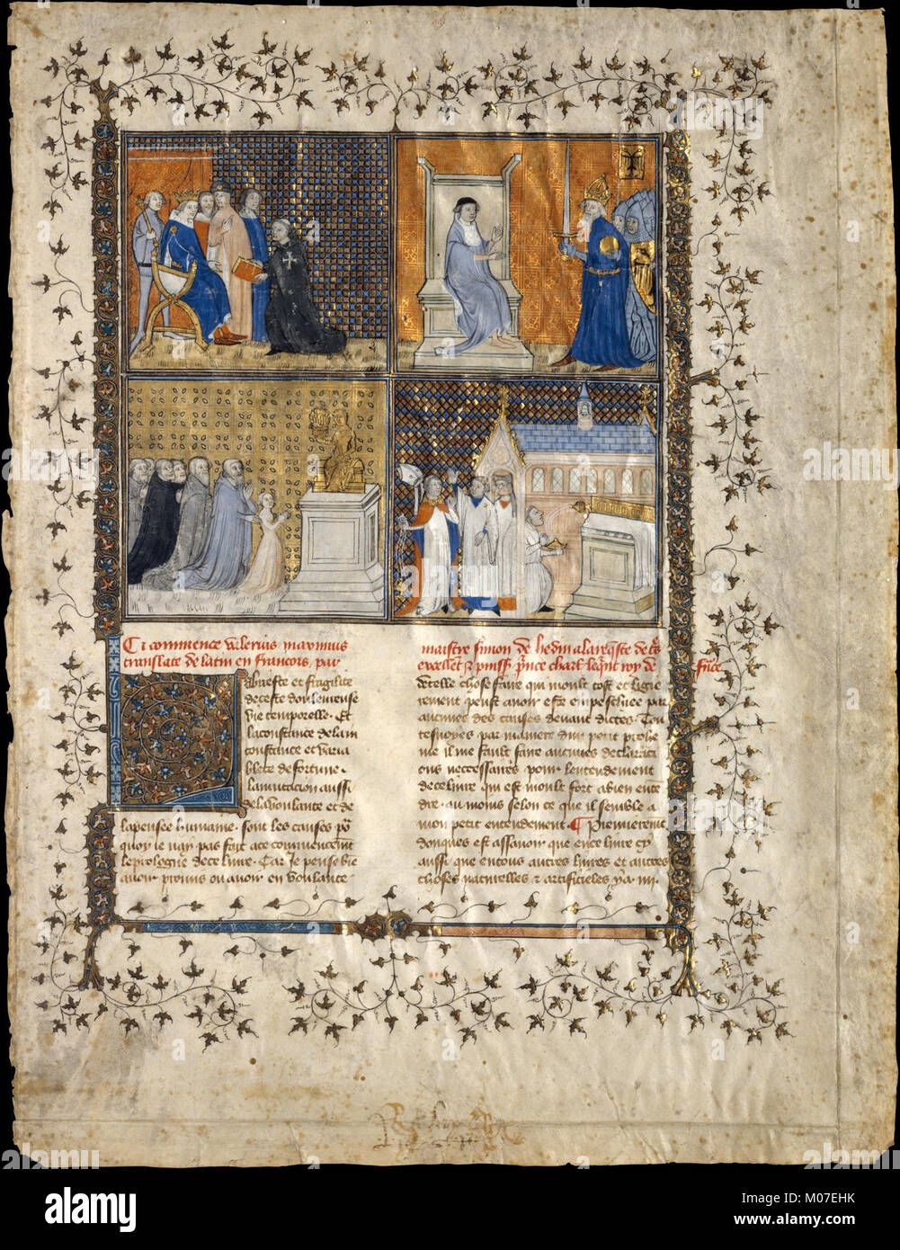 A leaf from a manuscript of Valerius Maximus, cataloged as MET DT5143 ...