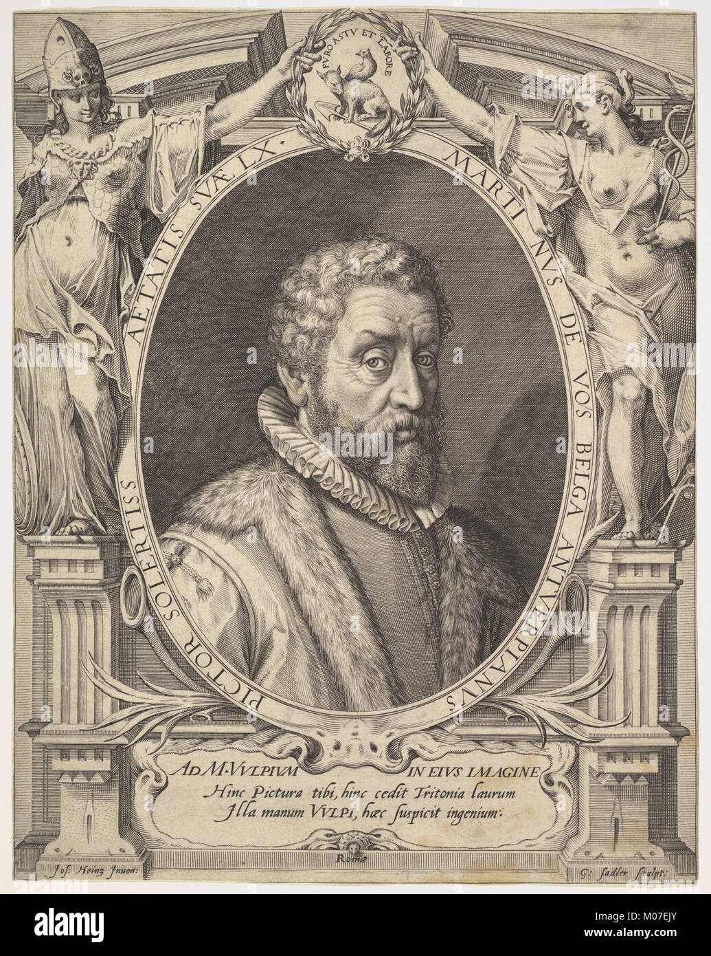 This painting by Maerten de Vos showcases the artist's meticulous ...