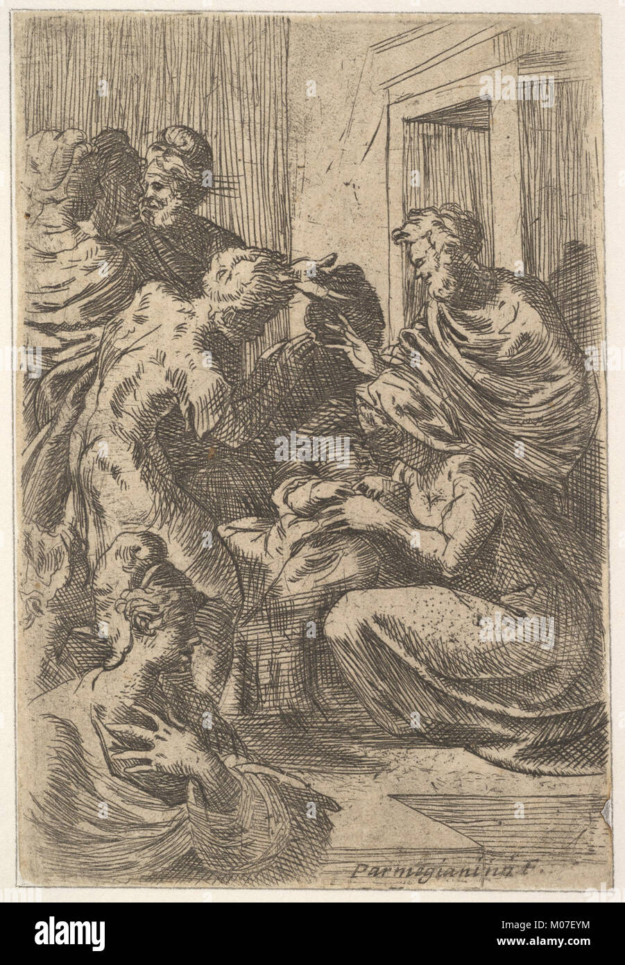 This artwork depicts the nativity scene, illustrating the birth of ...