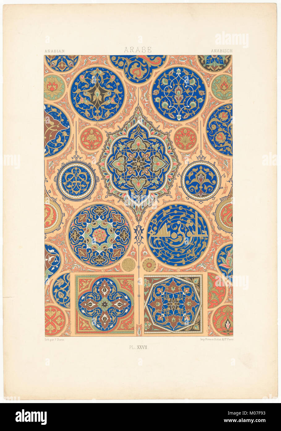 This polychrome ornament features vibrant colors and detailed patterns ...