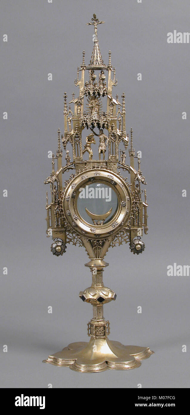 The monstrance is a ceremonial object used in religious practices ...