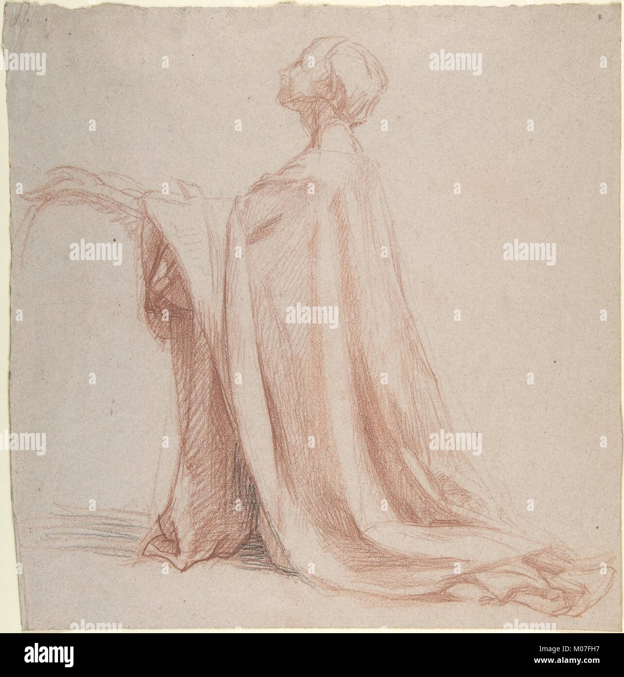 Kneeling Draped Figure MET DP807111 Stock Photo - Alamy