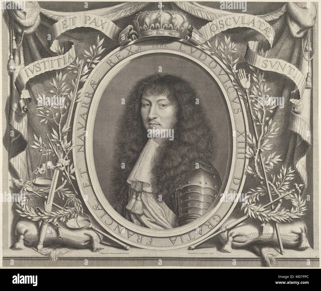 A portrait of Louis XIV, the Sun King, one of France's most famous ...