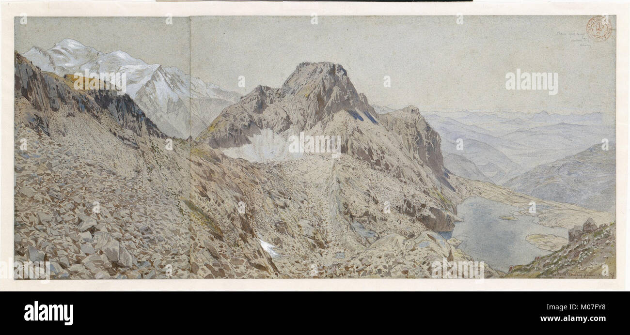 This photograph captures a breathtaking view of Mont-Blanc from the ...