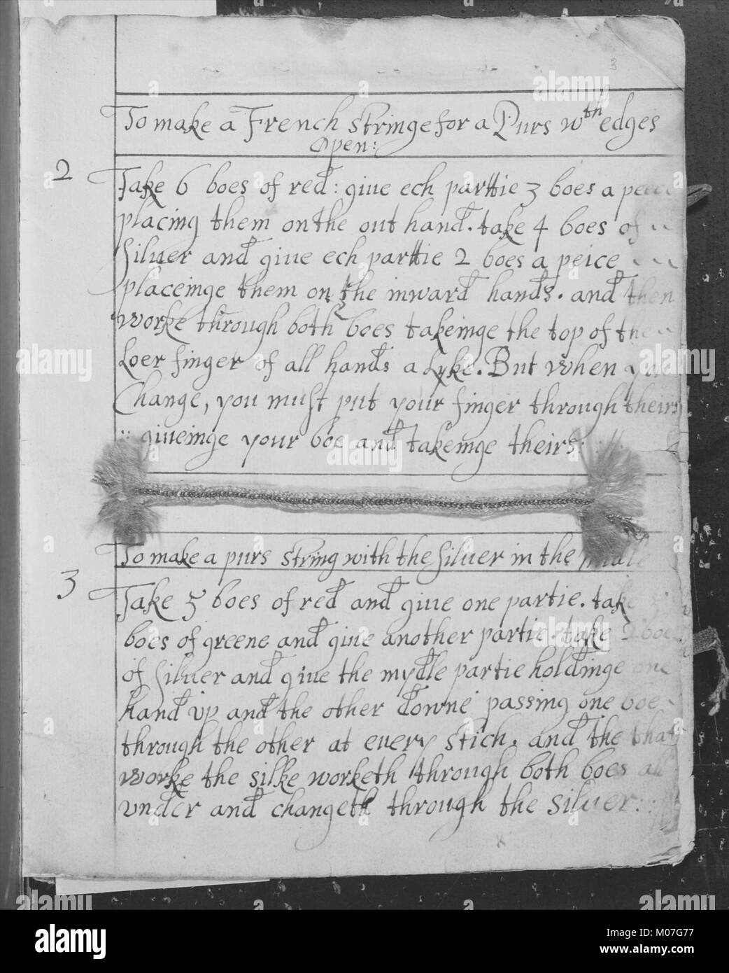 Manuscript book of patterns for purse strings and braid MET MM30377 ...