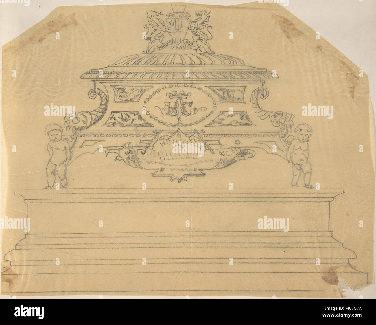 This metal casket from The Metropolitan Museum of Art features putti ...